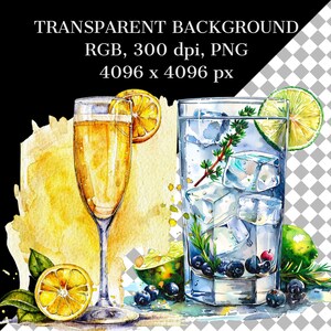 Bar Menu Clipart Bundle, Signature Drink Sign PNG, Drink Menu Graphic ...