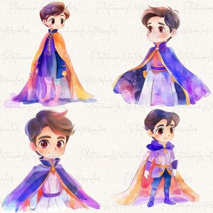 Prince Fairy Tale Clipart Bundle, Nursery Wall Art, Birthday Party ...