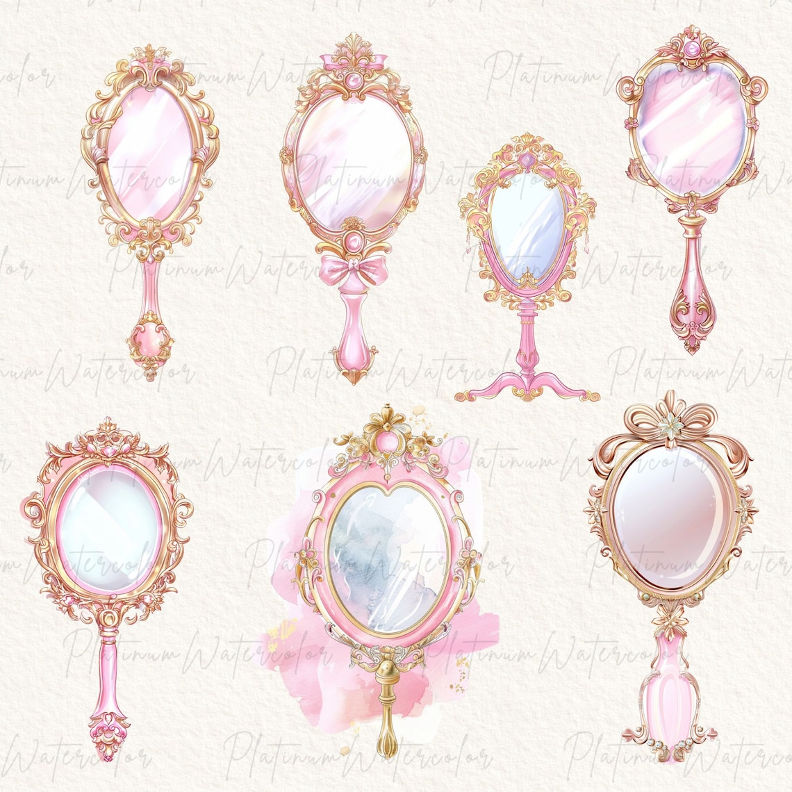Magic Mirror Clipart, Pink Mirror Png, Mirror Art, Nursery Decor ...