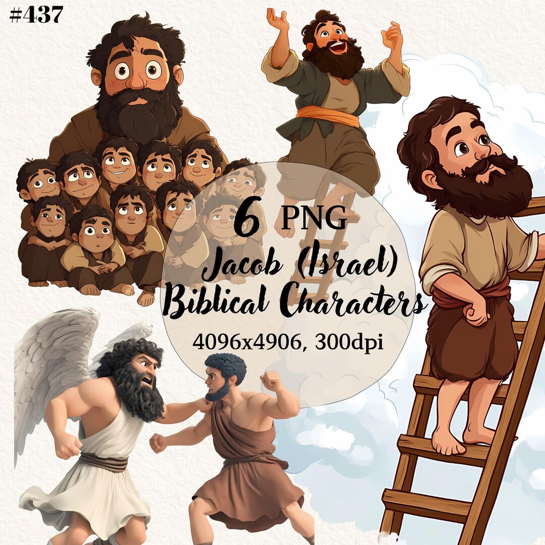 6jacob (israel) Biblical Characters Clipart, Bible Study, Transparent ...