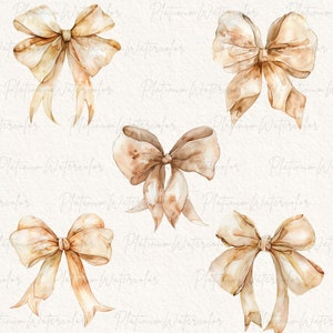 Boho Gift Bow Clipart Bundle, Boho Party Invitation Bow PNG ...