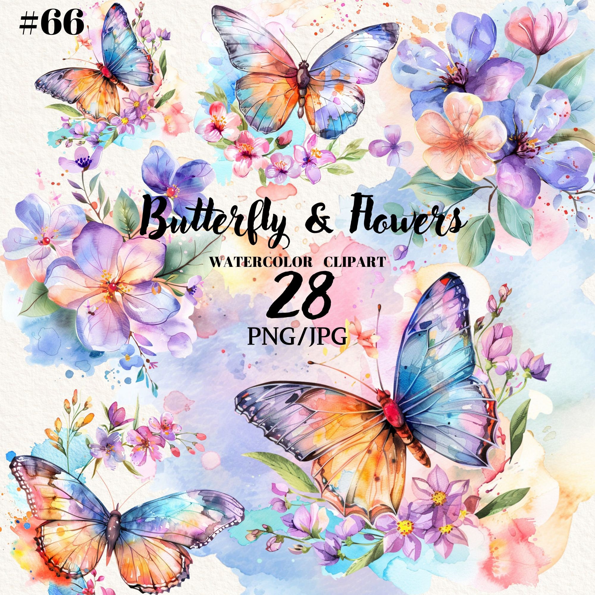 Butterfly Png, Garden Clipart, Spring Clipart, Transparent Background ...