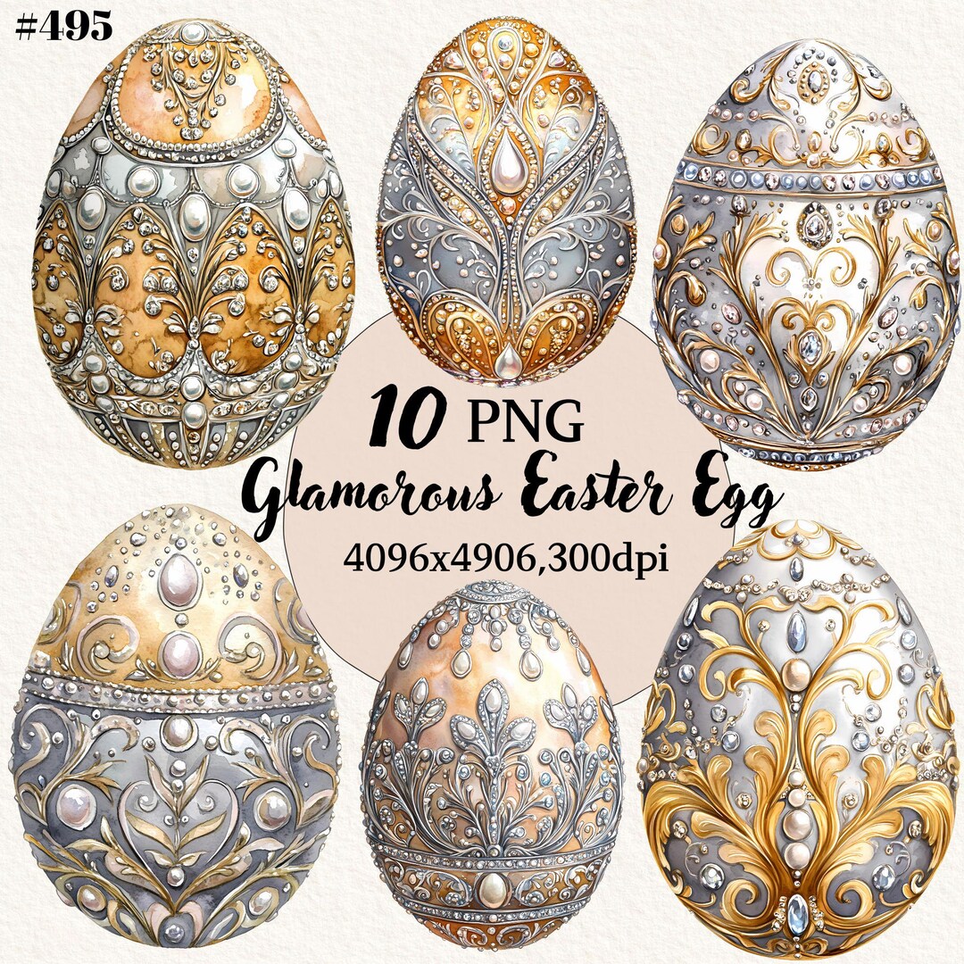 10 Png Glamorous Eggs, Easter Egg Clipart, Easter Art Clipart ...