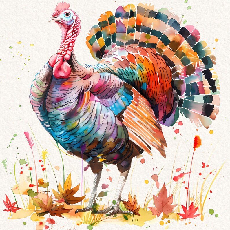 Turkey Png, Thanksgiving Png, Fall Png, Transparent Background, Digital ...