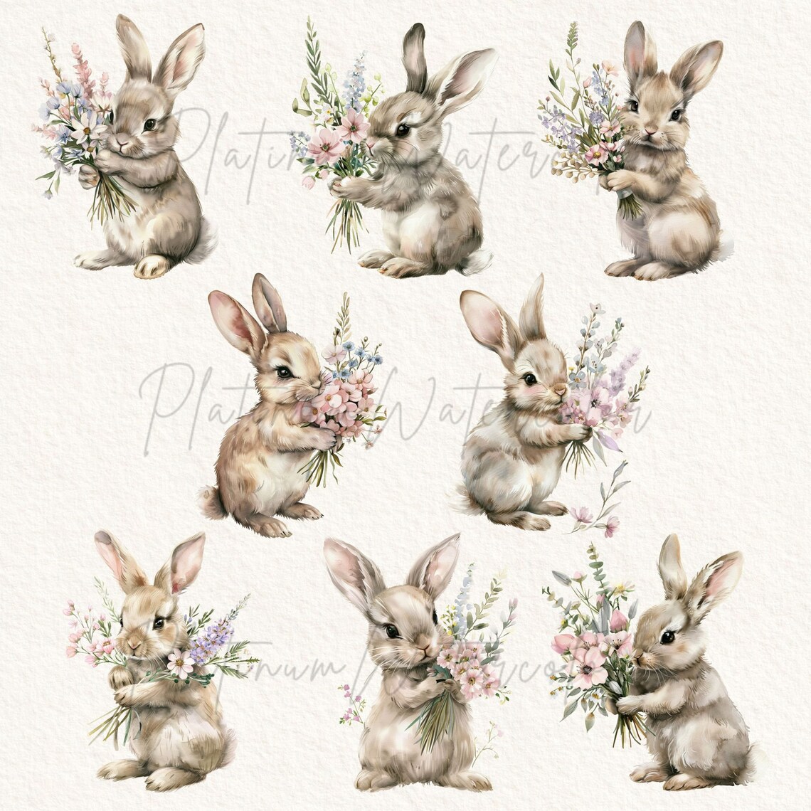 Easter Clipart, Bunny Png, Spring Clipart Easter Rabbit, Children ...