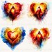 Watercolor Heart of God Clipart Bundle, Heart of God PNG, Transparent ...