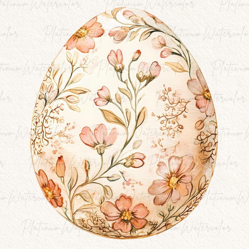 10 Easter PNG Clipart, Vintage Easter Egg, Easter Eggs Clipart ...