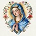 Virgin Mary Clipart Bundle, Catholic Art, Christian Clipart ...