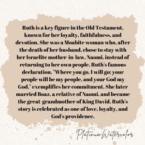 6 Ruth Biblical Characters, Old Testament Character Clipart ...