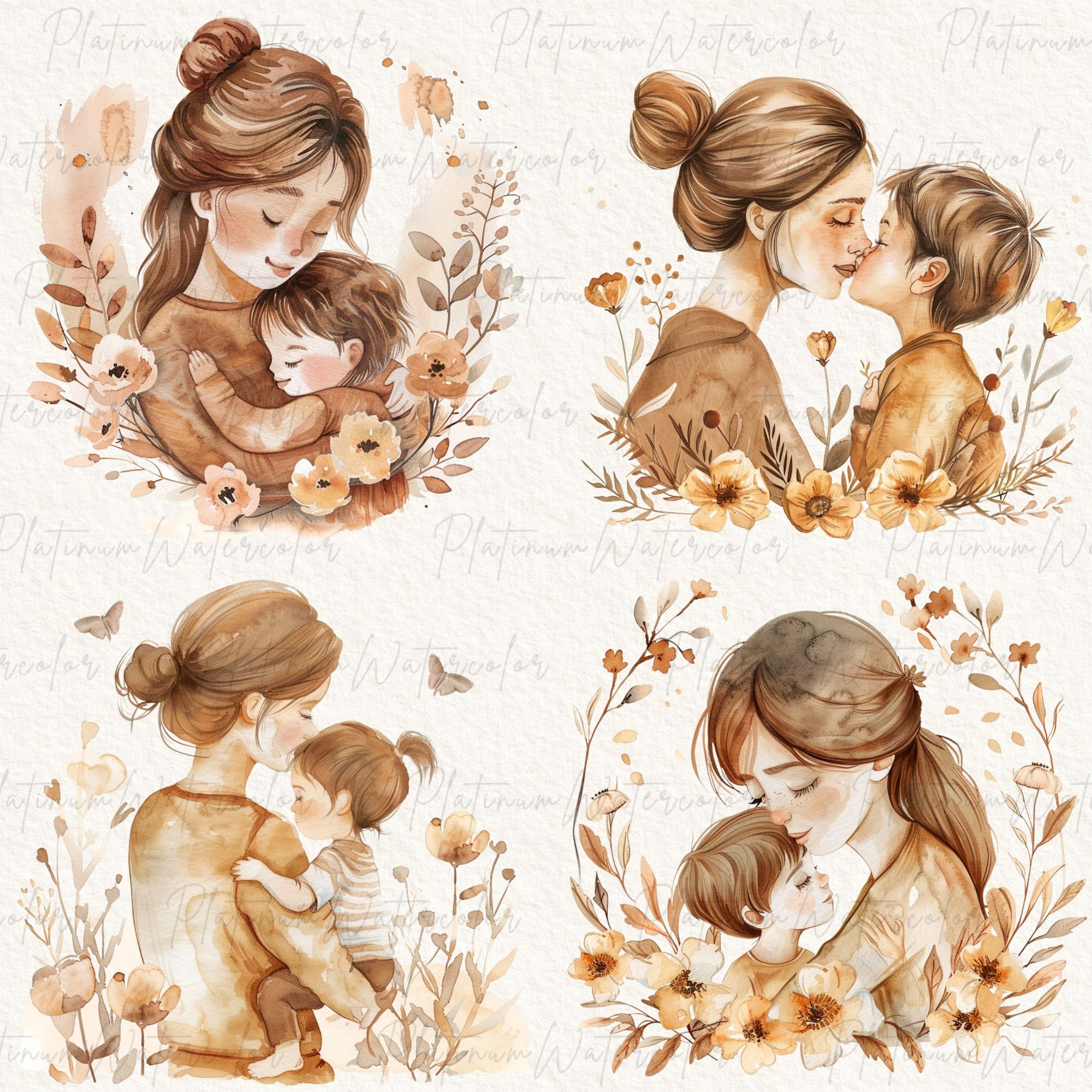 Mothers Day Clipart, Mothers Day Png, Clip Art Bundle, Best Friends ...