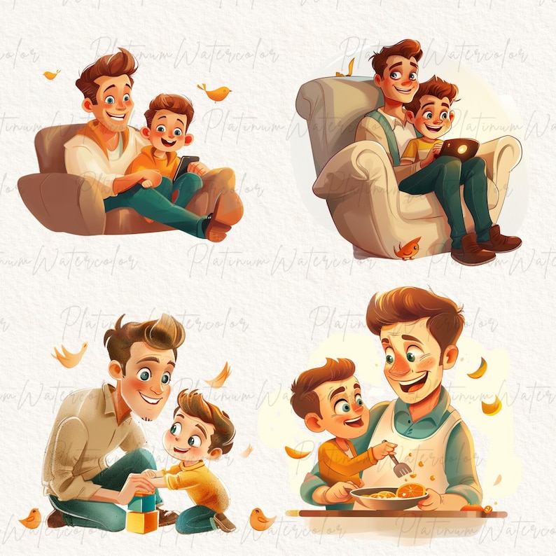 Dad Father Son Clipart, Dad Clipart, Best Dad, Transparent Background ...