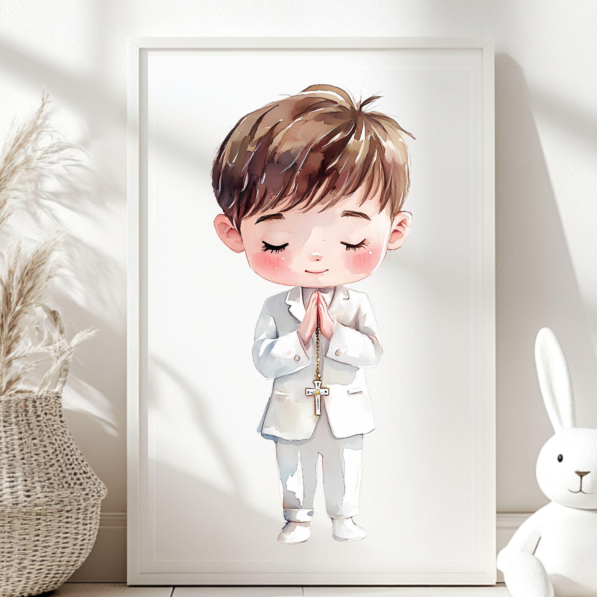 Boy First Communion PNG, First Holy Communion, Clipart Bundle - Instant ...