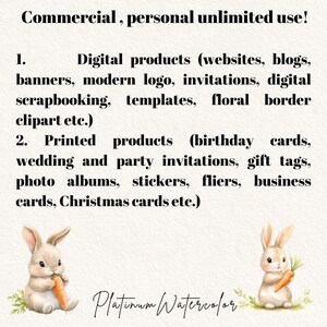 10 Bunny With Carrot Clipart Bundle, Easter Bunny, Spring Clipart ...