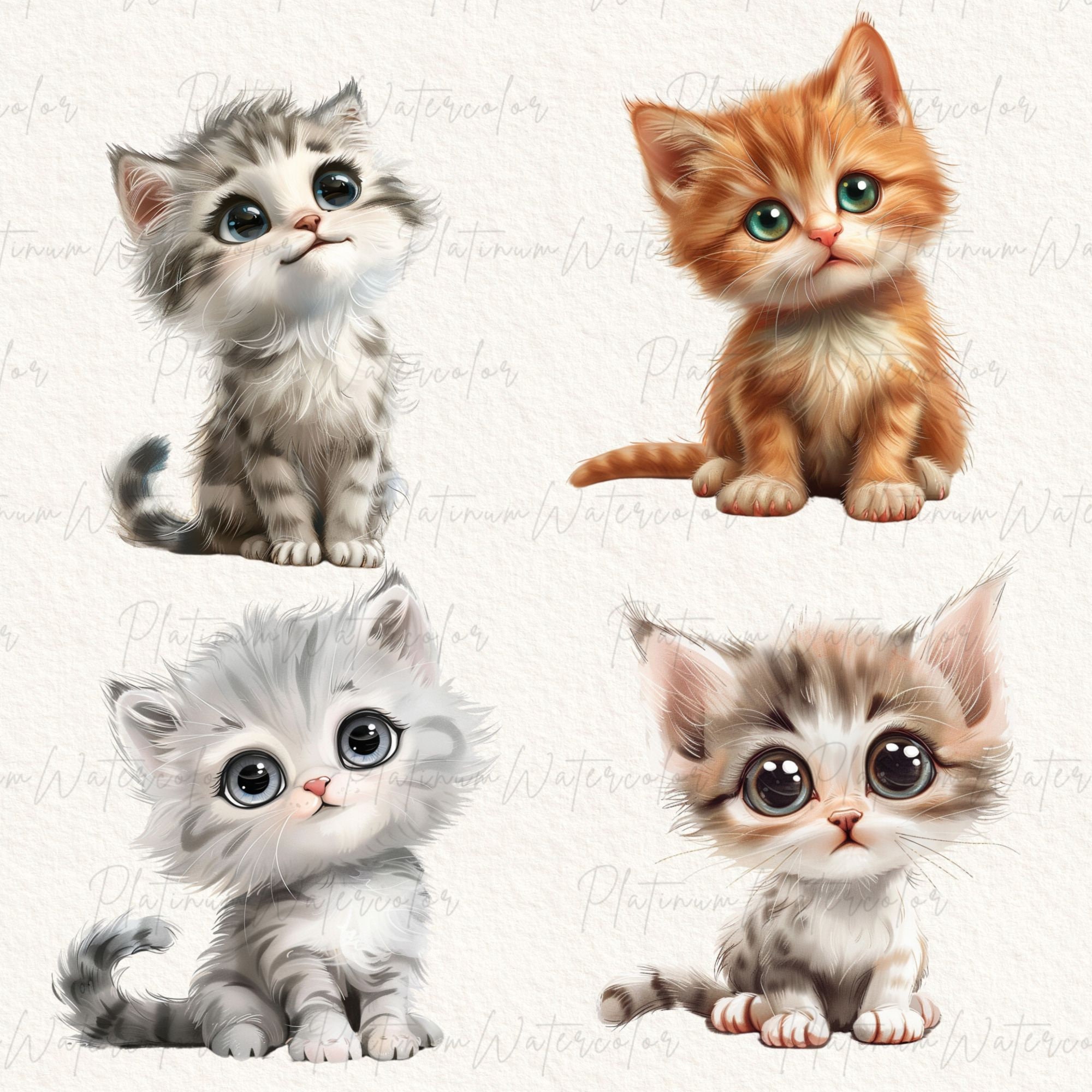 Cat Lover Png, Cat Clipart Bundle, Cat Wall Art, Clipart for Kids ...