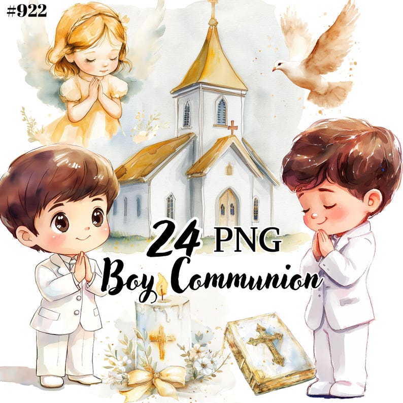 Boy First Communion PNG, Primera Comunion, Digital Download for ...