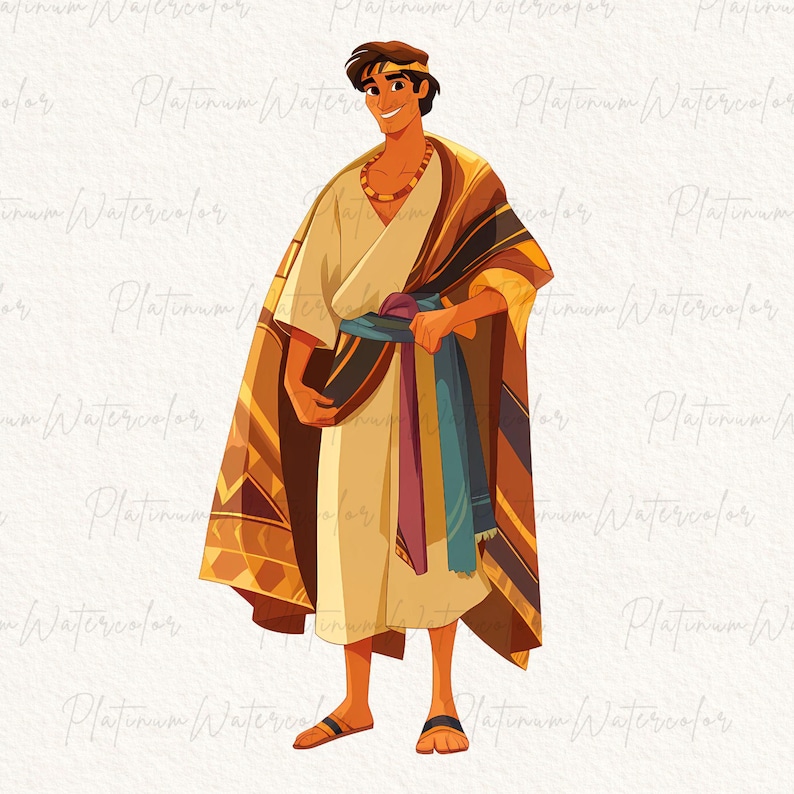 Joseph Biblical Characters, Clipart Bundle, Bible Study, Transparent ...