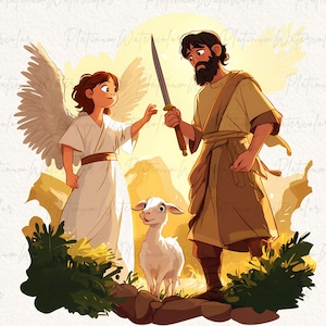 Abraham Biblical Characters, Clipart Bundle, Old Testament PNG ...