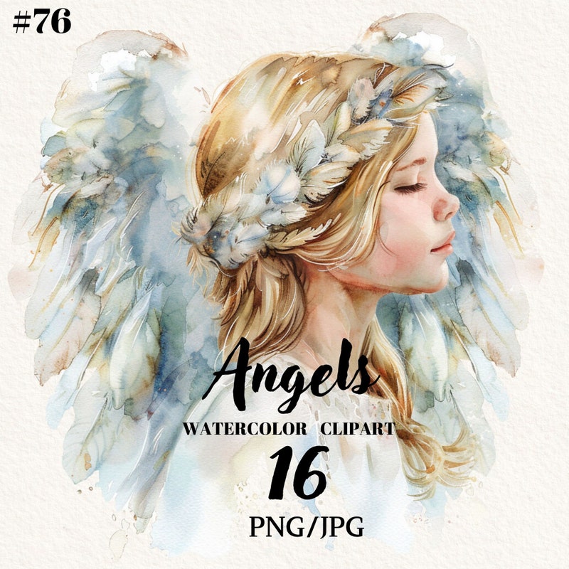 Watercolor Angel - Etsy