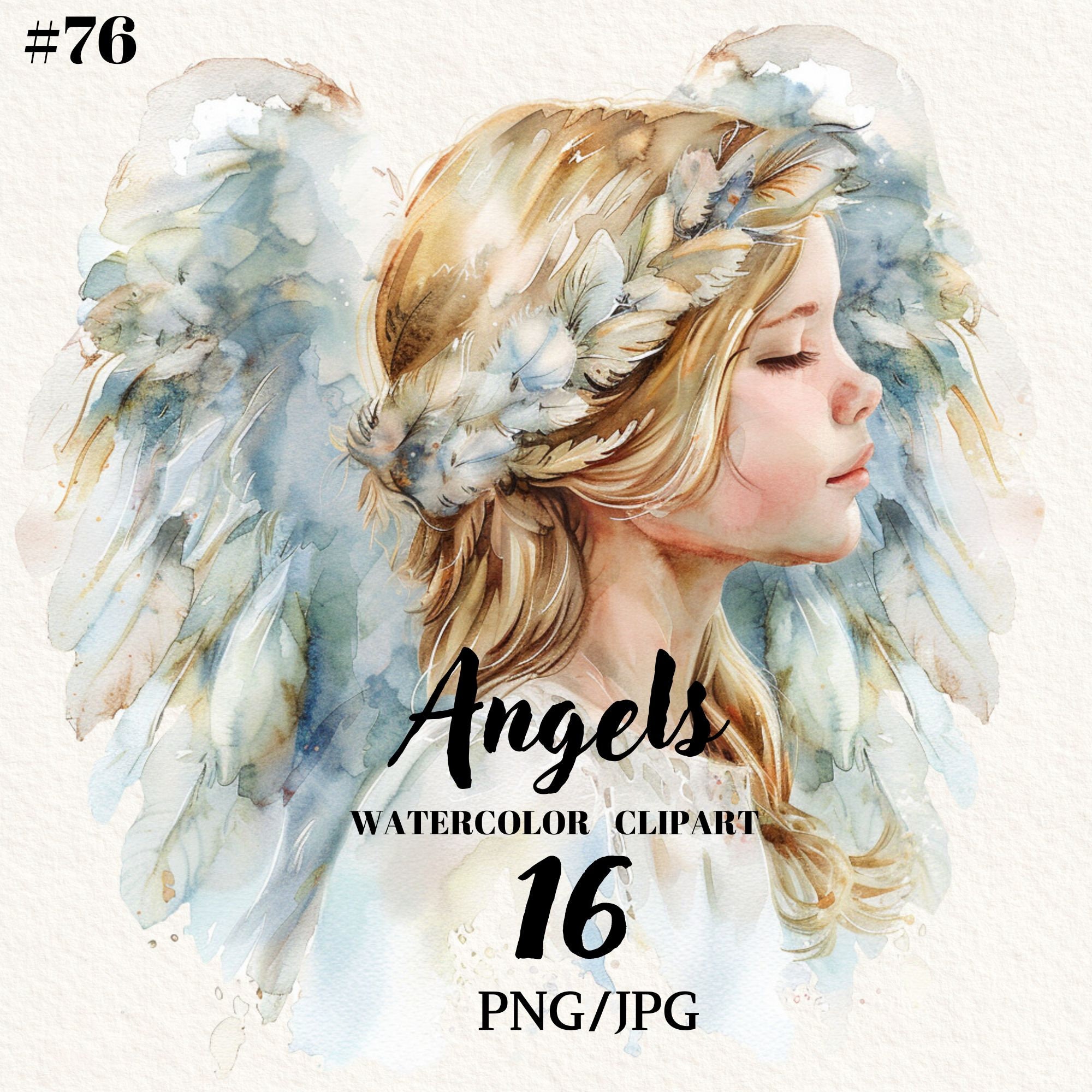 Watercolor Angels PNG Clipart, Angel With Wings Clipart, Watercolor ...