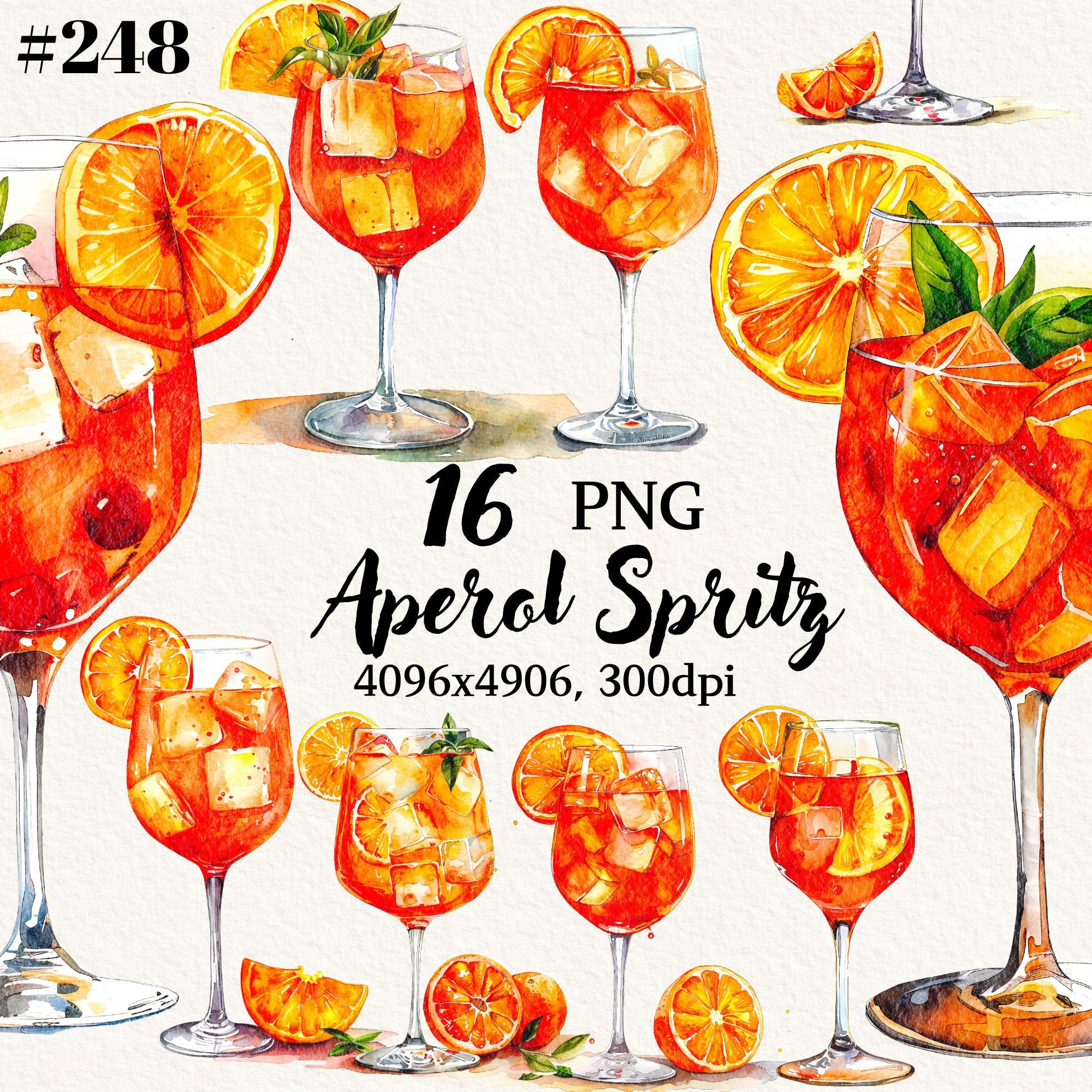 Aperol Spritz Clipart Bundle, Signature Drink Sign, Aperol Spritz Png ...
