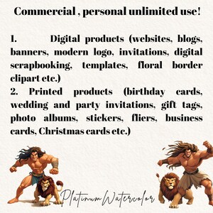 6 Samson Biblical Characters Clipart Bundle, Old Testament Character ...