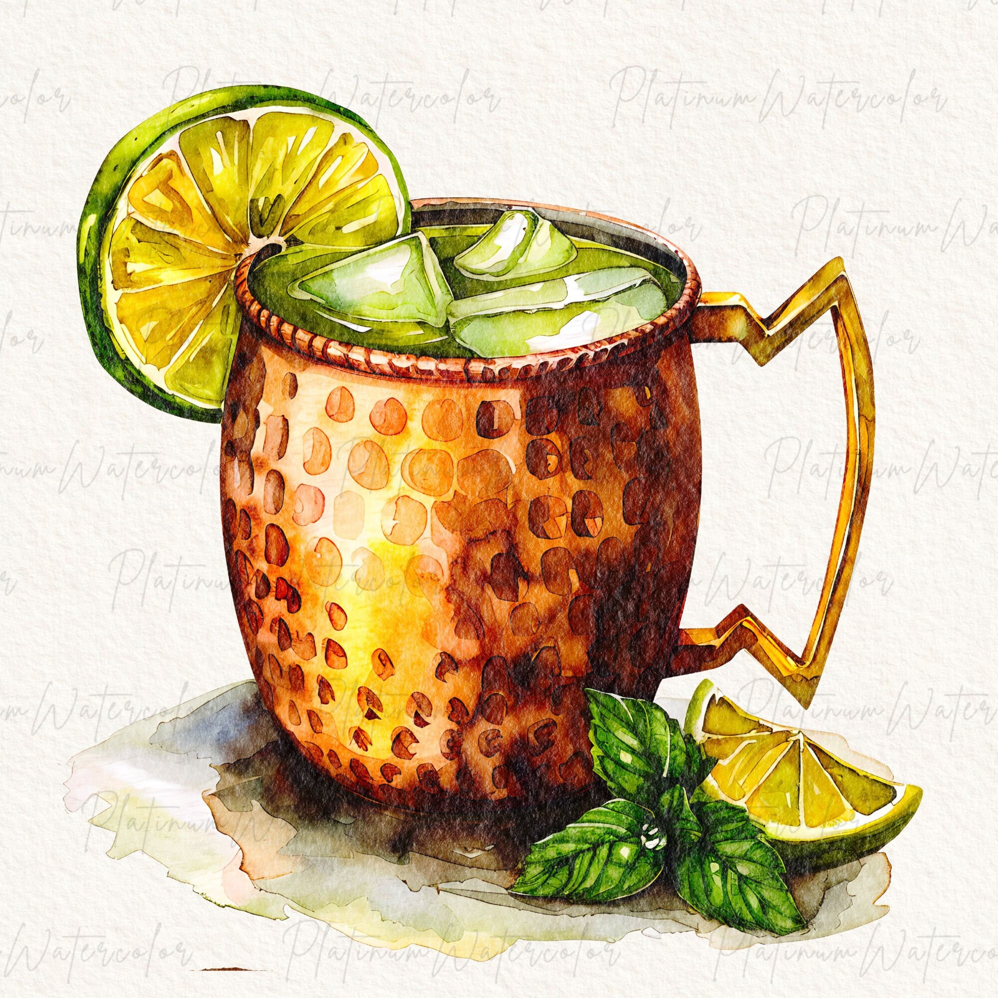 Moscow Mule Clipart Bundle, Signature Drinks, Moscow Mule Png ...