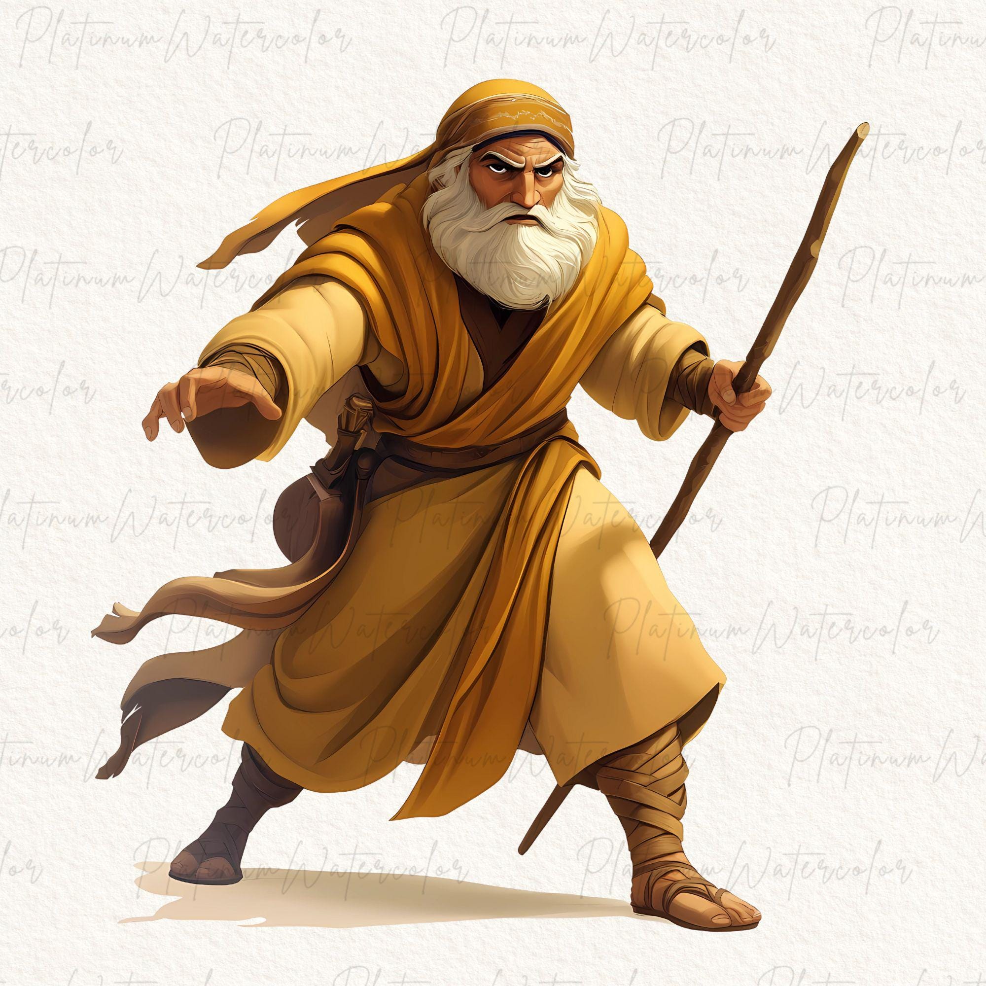 Bible Character, Elijah Biblical Characters, Religious Clipart, Digital ...