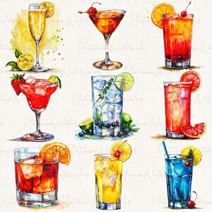 Bar Menu Clipart Bundle, Signature Drink Sign PNG, Drink Menu Graphic ...