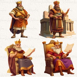 7 Solomon Biblical Characters, Bible Study, Transparent Background ...