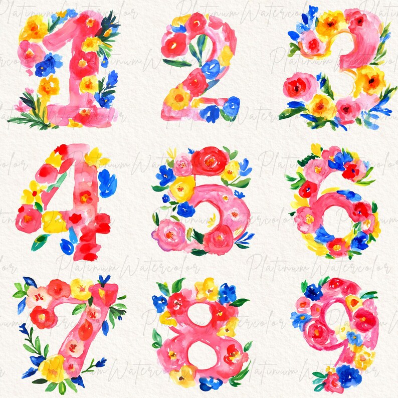 Watercolor Clipart, Alphabet Png, Floral Alphabet Png, Letter Png ...