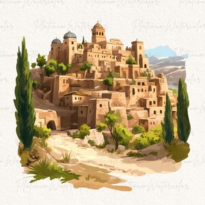 Bethlehem Clipart, Bethlehem Old Testament Clipart, Transparent ...