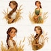 6 Ruth Biblical Characters, Old Testament Character Clipart ...