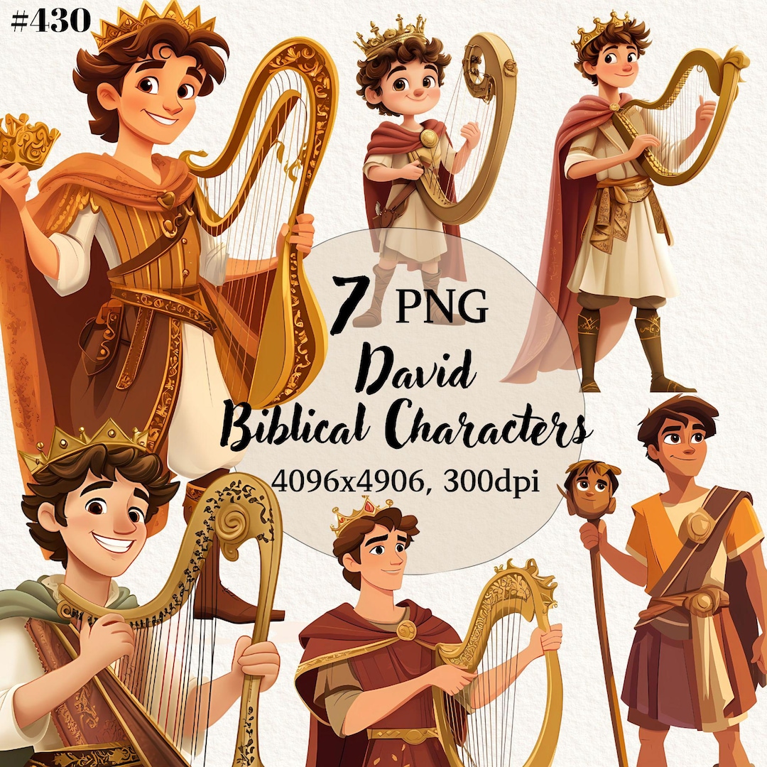 David Biblical Characters, Christian Art, Kids Bible Study, Transparent ...
