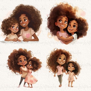 Mothers Day Png Clipart Bundle, Mother and Daughter Png, Family Png ...