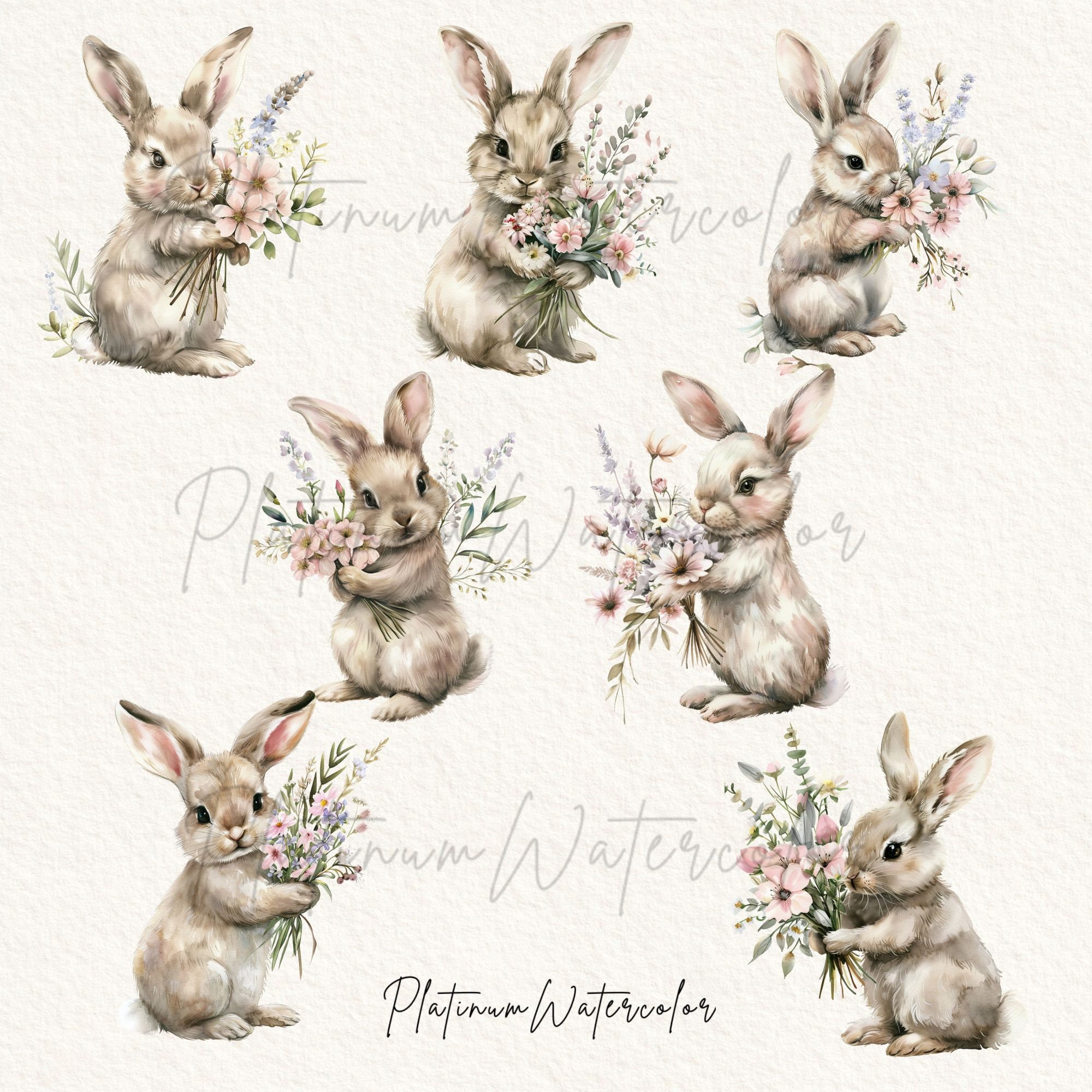 Easter Clipart, Bunny Png, Spring Clipart Easter Rabbit, Children ...