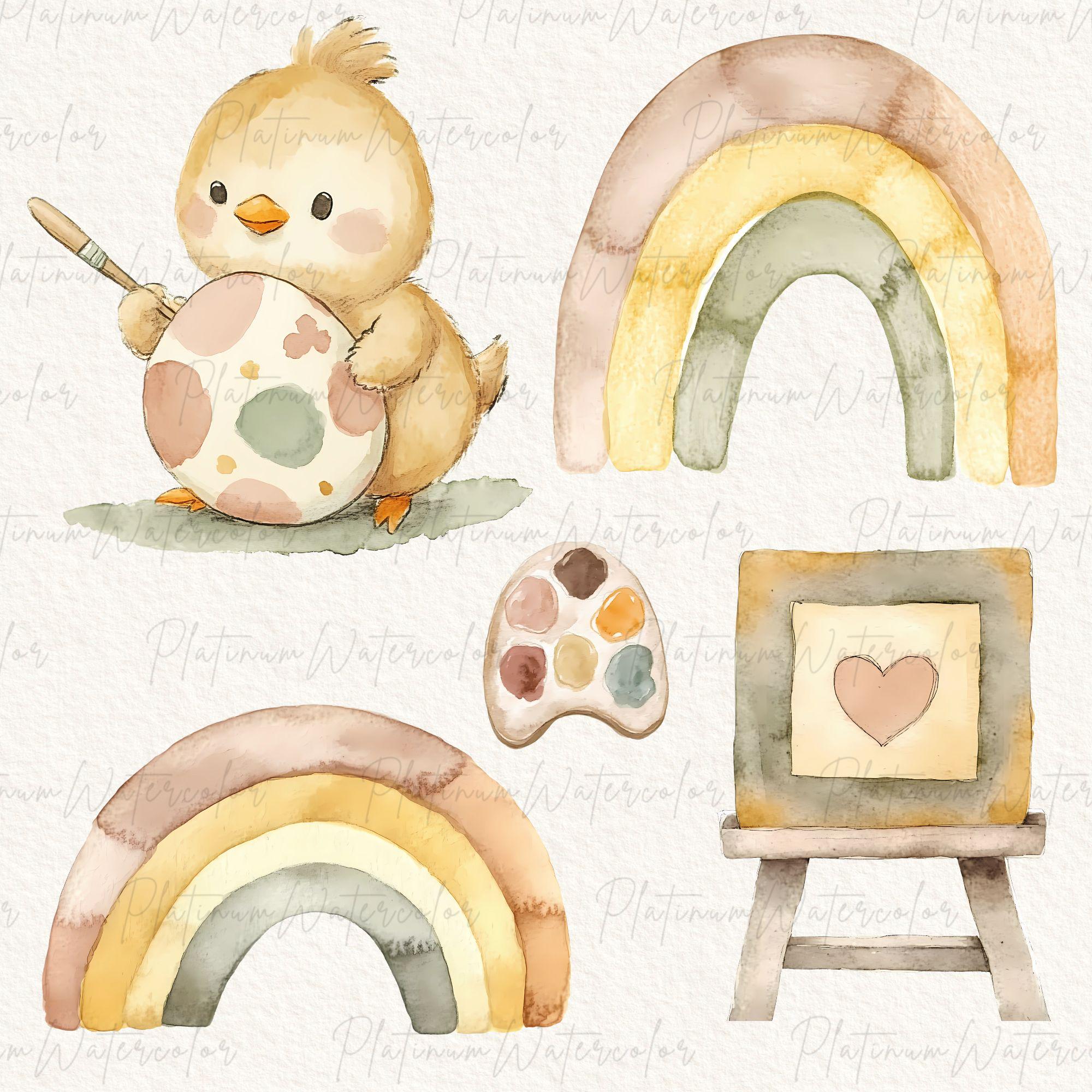 Spring Clipart, Easter Baby Chicks Clipart Set, Perfect for Easter ...