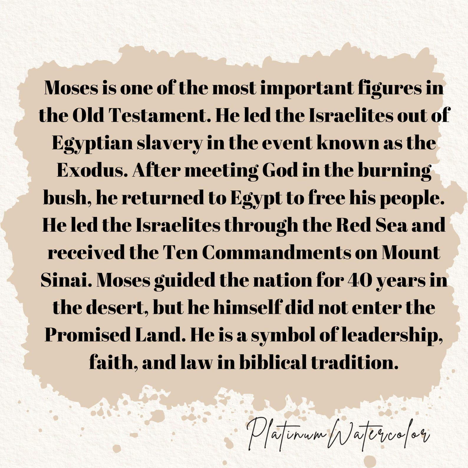 Moses Old Testament Clipart Bundle, Bible Study, Transparent Background ...