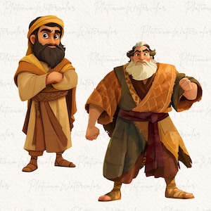 Bible Character, Elijah Biblical Characters, Religious Clipart, Digital ...
