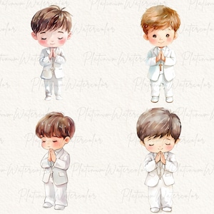 Boy First Communion PNG, First Holy Communion, Clipart Bundle - Instant ...