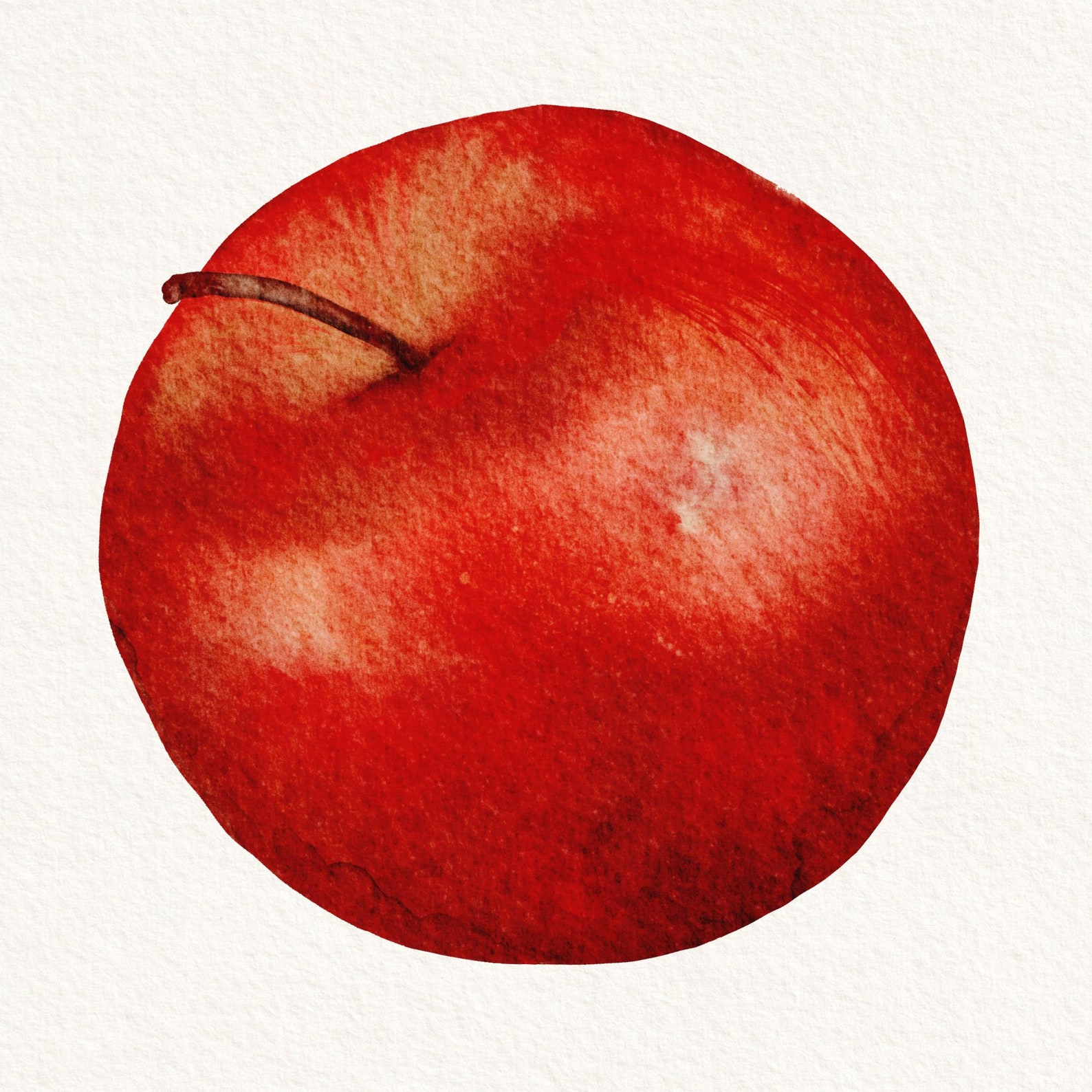 Watercolor Clipart Apple, Hand-painted Apple Png, Red Apple, Food ...