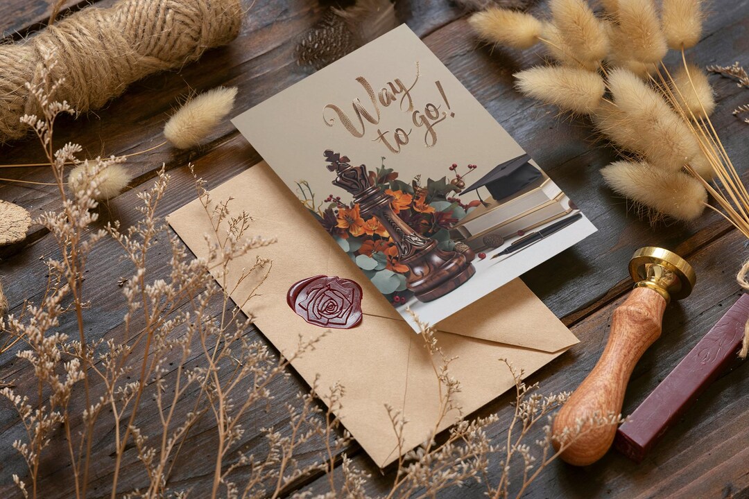 Fall-themed way to Go Card Chess King Chess or Academic Achievement ...