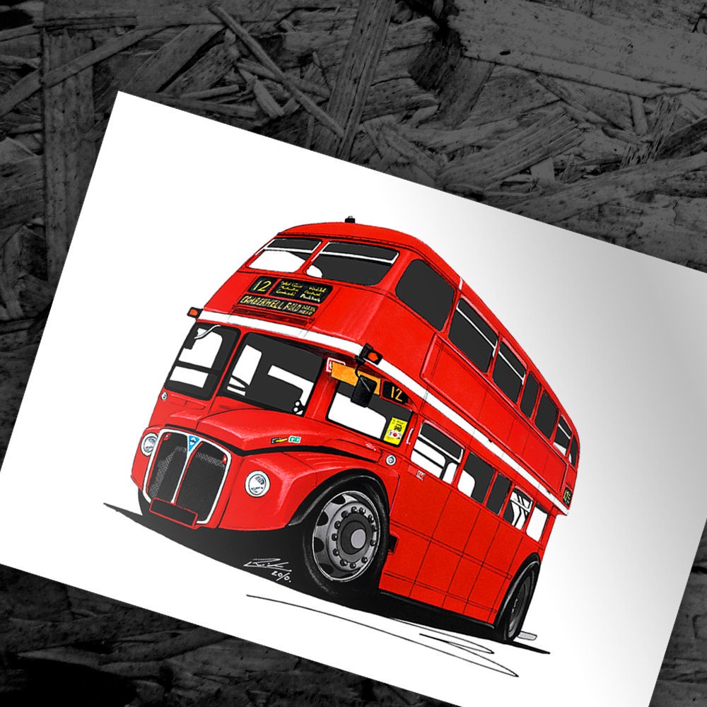 Double Decker Bus Drawing