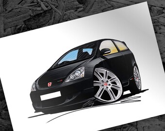 Honda Civic Type-r Wall Art - Etsy