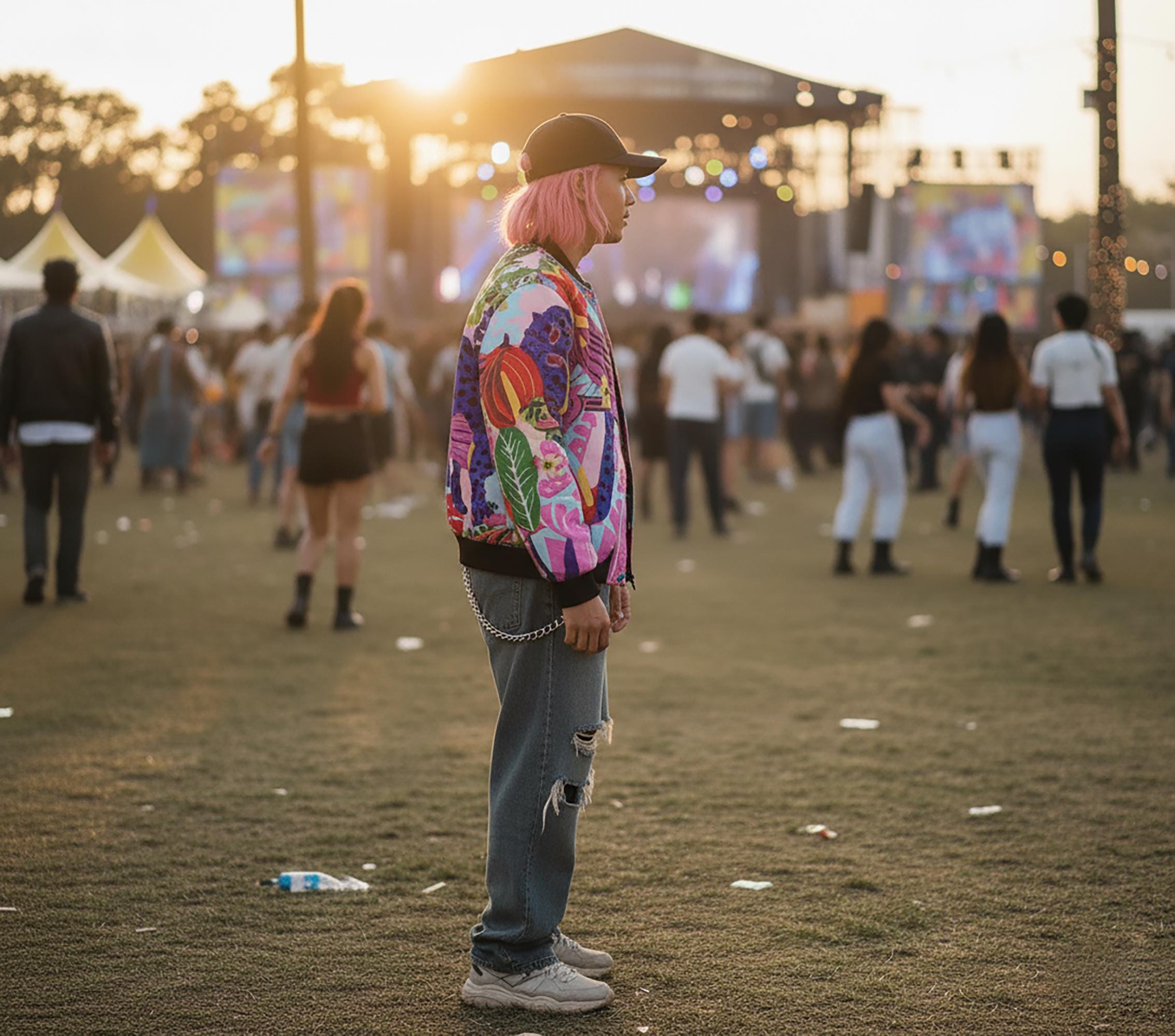Jungle Leopard Bomber Jacket: Vibrant Tropical Rave Festival Outfit - Etsy