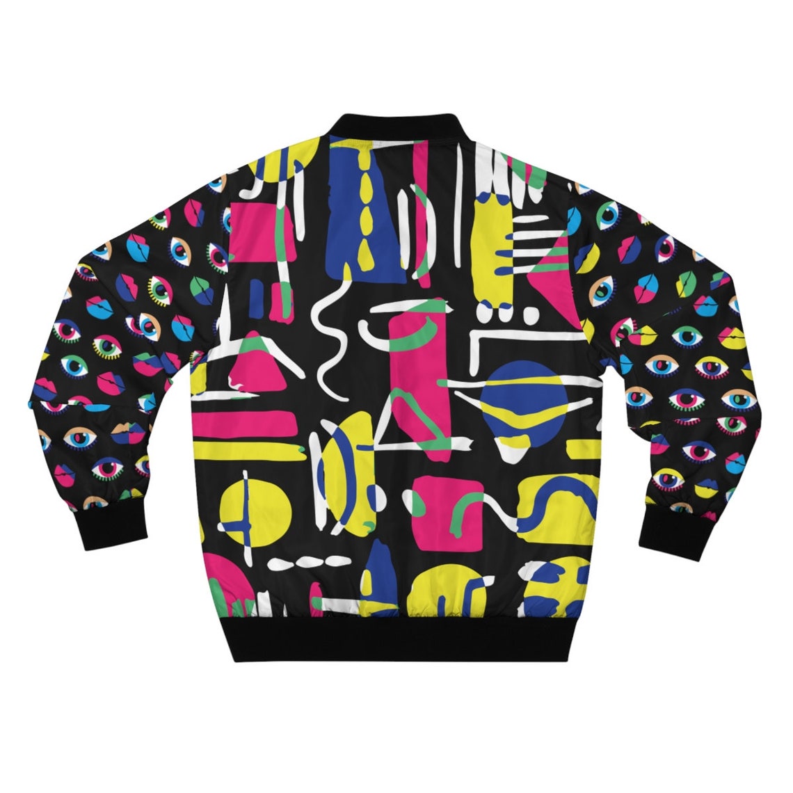 Unisex Electric Bomber Jacket Colorful Designer Coat Fashion - Etsy