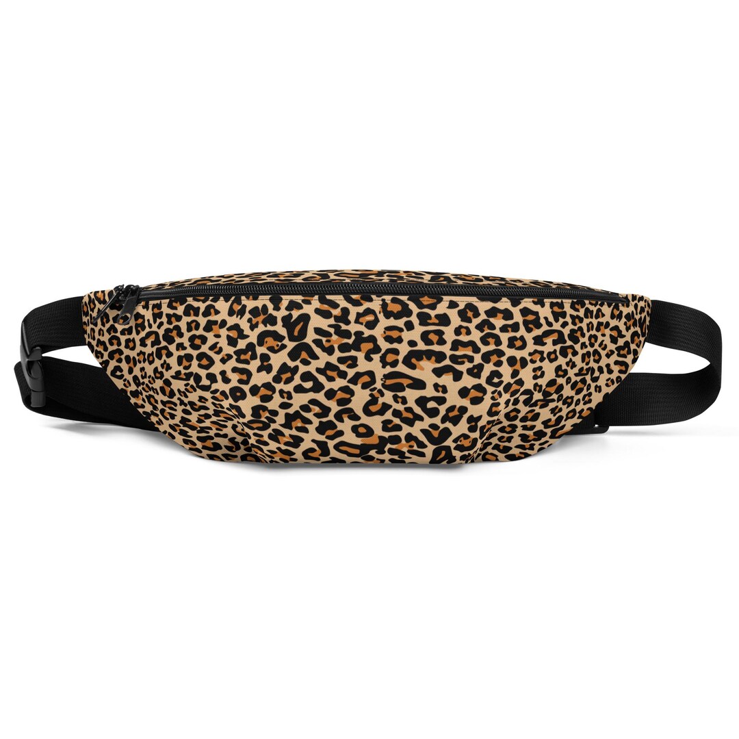 Leopard Pattern Fanny Pack, Animal Print Belt Bag, Wild Print Chest Bag ...