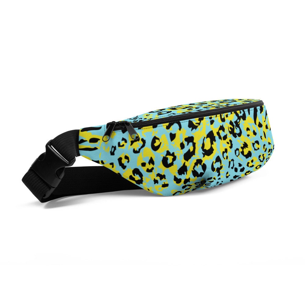 Vibrant Animal Print Fanny Pack, Leopard Print Hip Pack, Colorful Belt ...