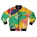 Colorful Parrot Unisex Bomber Jacket, Colorful Windbreaker, Jacket for ...