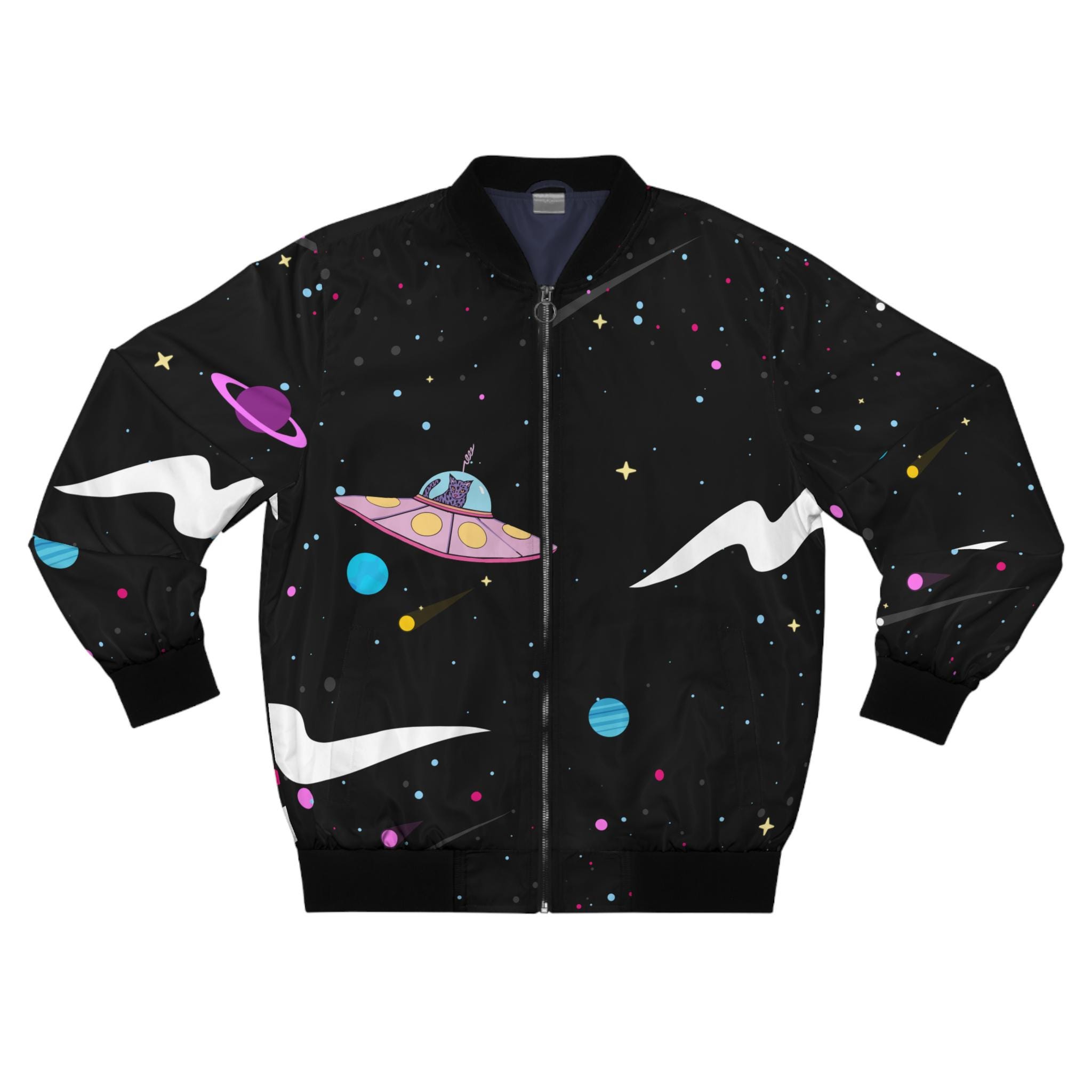 Space Shuttle Bomber Jacket: Cosmic Festival Outerwear - Etsy