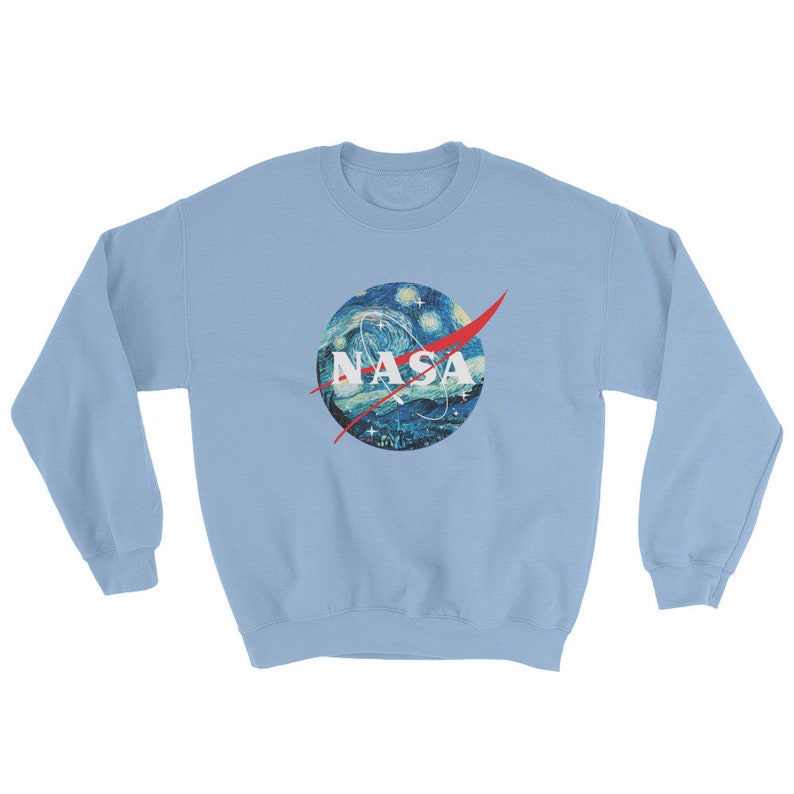 Nasa Sweater, Nasa Shirt, Jumper, Starry Night Sweatshirt, Nasa Logo ...